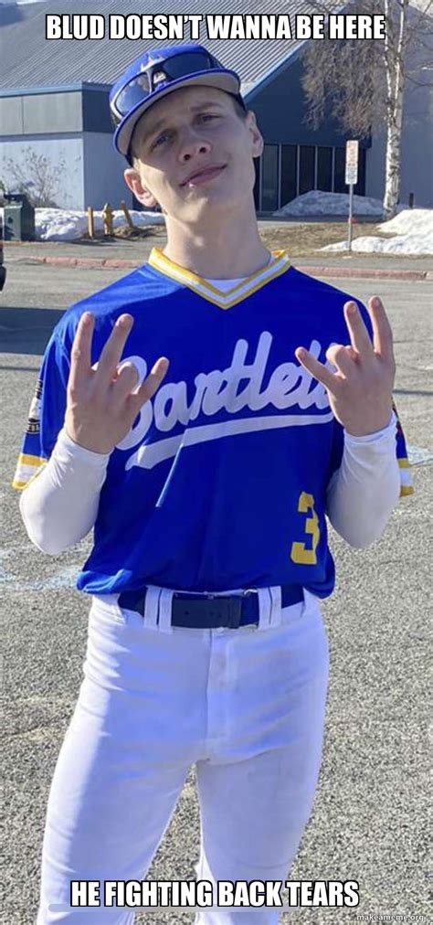 Blud Doesnt Wanna Be Here He Fighting Back Tears Meme Generator