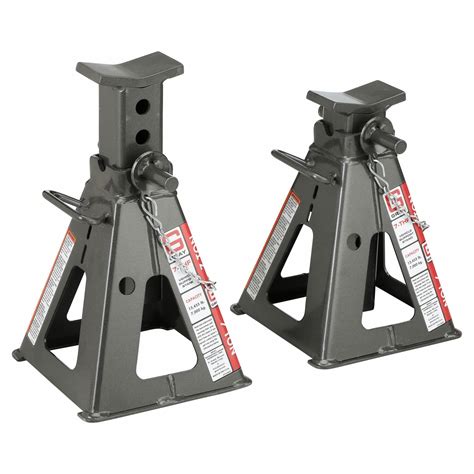 Gray Pin Adjustment 7 Ton Load Capacity Vehicle Stand 36g6337thf