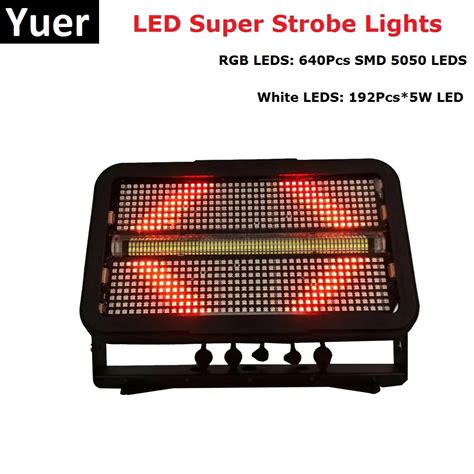 LED Dj Lights W Powerful RGB DMX Strobe Lights Stage Flashlight LED Disco Lights DMX