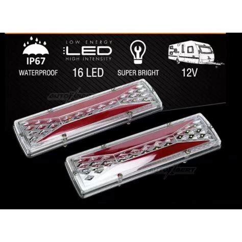 ไฟท้ายรถเล็ก ไฟเลี้ยววิ่งได้ รุ่น Tch มีไฟ 12v และ 24v ราคาต่อคู่