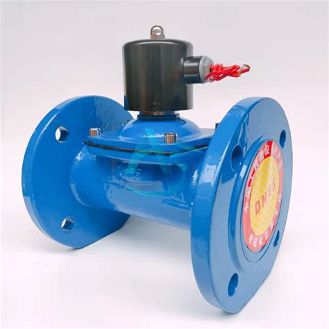 2w球墨铸铁法兰水用电磁阀24v220v常闭直动式电磁开关阀dn5065 80虎窝淘