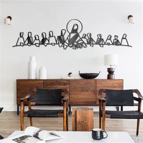The Last Supper Wall Decor Jesus Christ Wall Art Da Vinci Minimalist