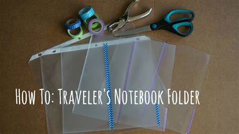 How To DIY Traveler S Notebook Clear Folder YouTube