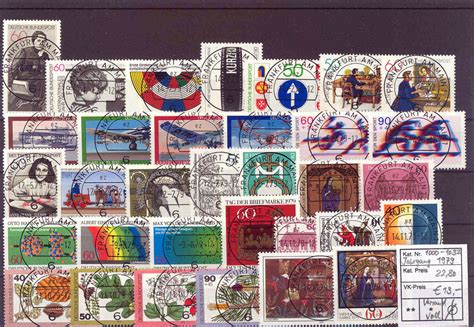Briefmarken BRD Jahrgang 1979 Komplett Gestempelt MA Shops