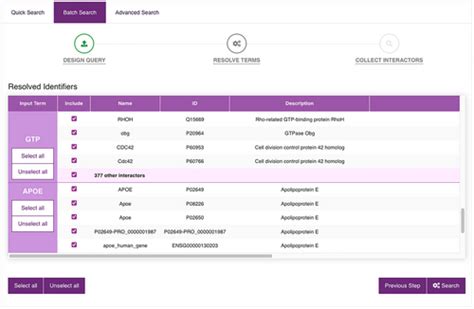 intact database for accessing imex s contextual metadata of molecular