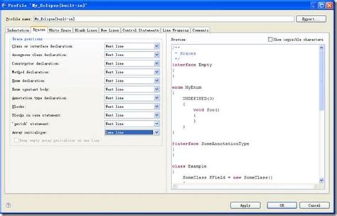 Eclipse的花括号（brace）的输入偏好问题 Csdn博客