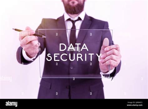 Sign Displaying Data Security Word Written On Confidentiality Disk Encryption Backups Password