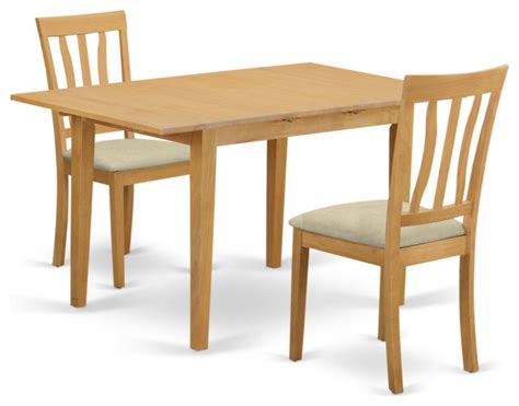 3 Pc Dining Room Set Small Dining Table And 2 Kitchen Chair