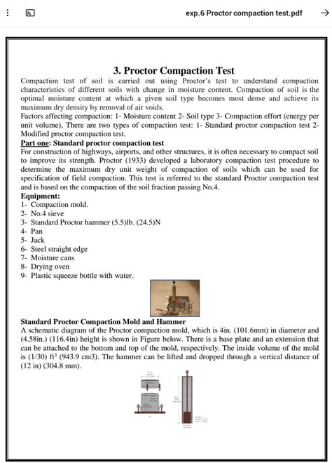 3 Proctor Compaction Test Compaction Test Of Soil Is