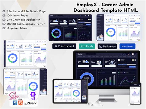 Advance Featured Bootstrap 5 Dashboard Template Employx Admin