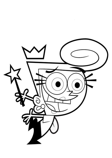 Padrinos Magicos Para Colorear Pintar E Imprimir