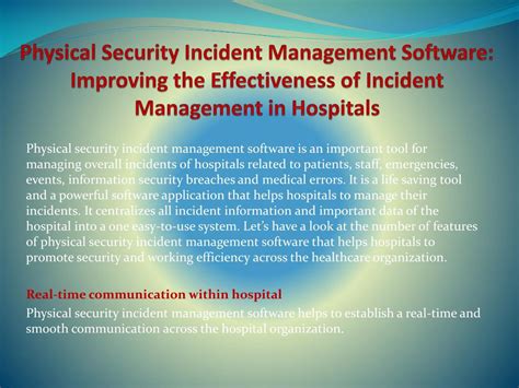 Ppt Physical Security Incident Management Software Improving The