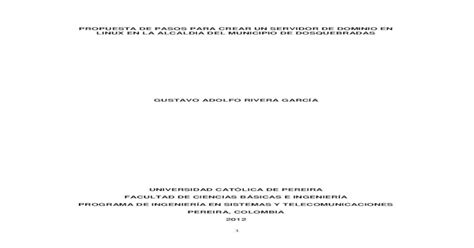 Propuesta De Pasos Para Crear Un Servidor Un Servidor De Dominio