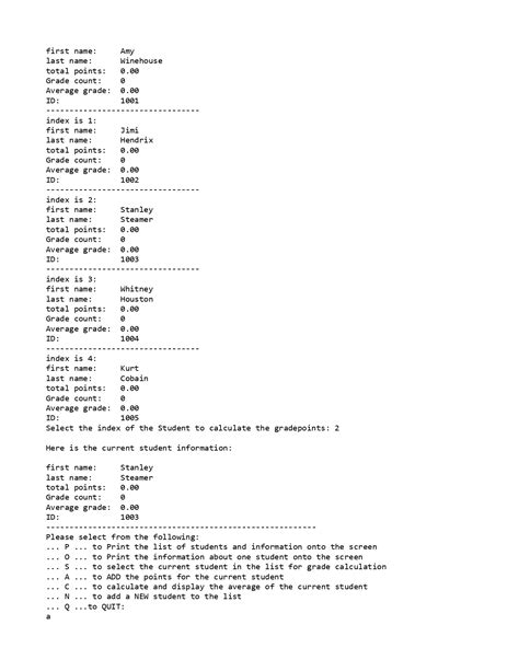 Solved Programming Fall Program Student Chegg