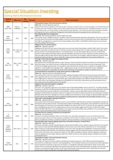 22 Opportunities In Merger Arbitrage Space Seeking Alpha