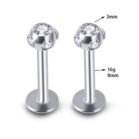 18 г 1 шт из нержавеющей стали кольцо из розового золота в форме звезды кольца для губ пирсинг