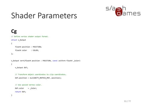Game Programming Shaders PPT