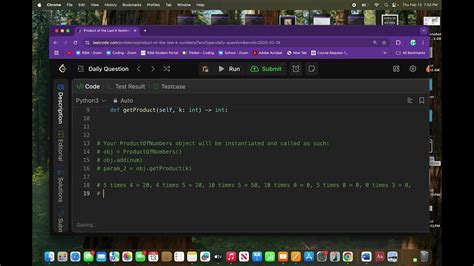 Product Of The Last K Numbers Leetcode 1352 Youtube