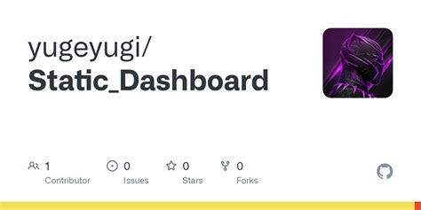 Github Yugeyugistaticdashboard