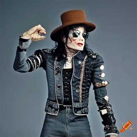 Michael Jackson Doing A Signature Dance Move On Craiyon