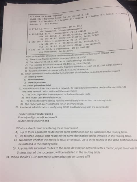 Solved 冫 10 23 15 Ospf Refer To The Exhibit A Network
