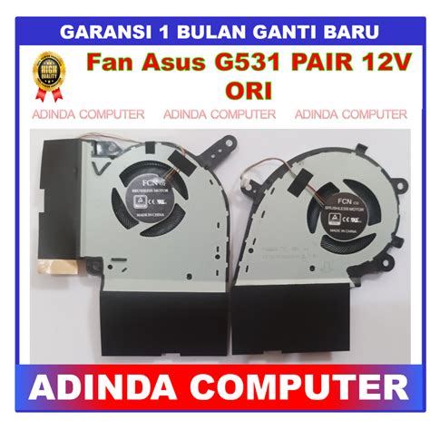 พดลมระบายความรอน 12 โวลต สาหรบ Asus ROG Strix G531 G531G G531GD