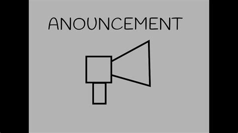 Anouncement Youtube