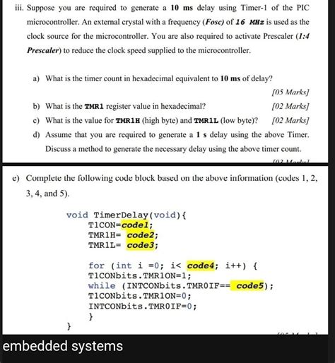 Solved Iii Suppose You Are Required To Generate A 10ms