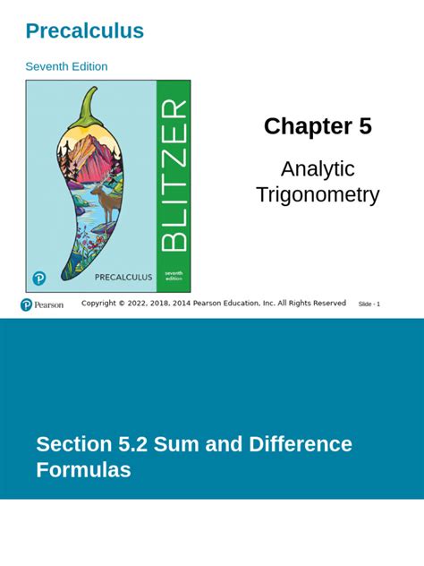 52 Sum And Difference Formulas Pdf Trigonometric Functions