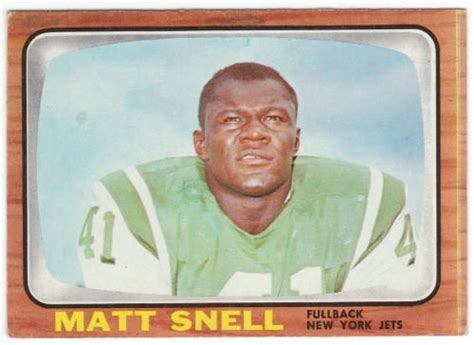 1966 Topps Football 102 Matt Snell