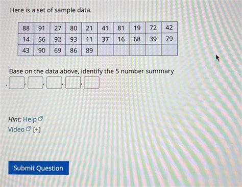 Solved Here Is A Set Of Sample Data Base On The Data Above
