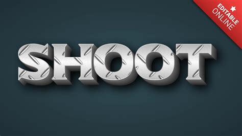 Shoot Iron Man 3d Text Effect Generator