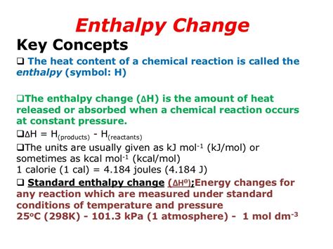 Enthalpy Change