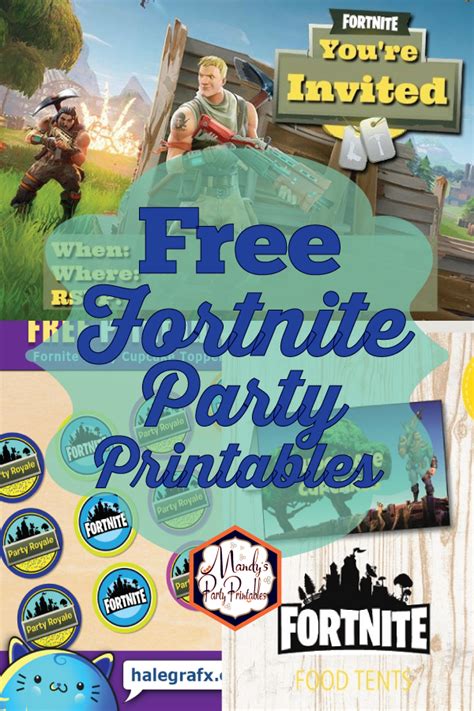 More Free Fortnite Party Printables