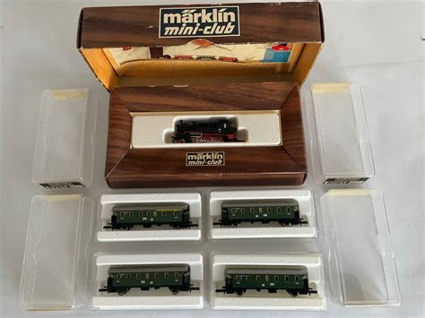 Märklin Z 8895 8750 8751 Train Set 1 With Steam Locomotive Br