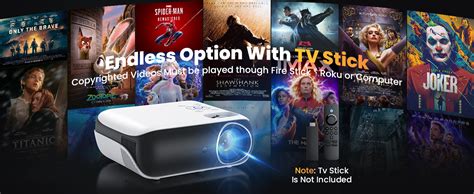 Happrun Projector Native P Bluetooth Portable Outdoor Movie Projector Full Hd Mini