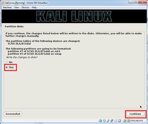 Kali Linux Virtualbox Image Install Fail