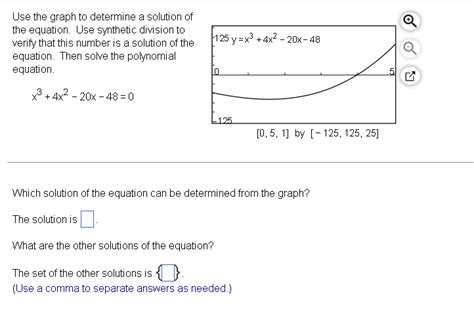 Solved Use The Graph To Determine A Solution Of The Chegg