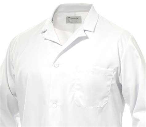 Mens Poplin Lab Coat Professional Functional Reliable