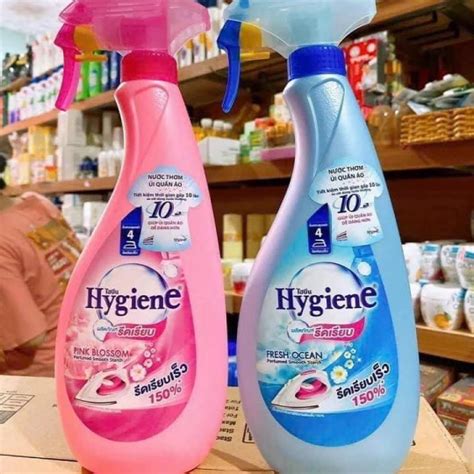 Chai Xịt Ủi Thơm Quần Áo Hygiene Thái Lan 550ml Và Chai Xịt Thơm Quần