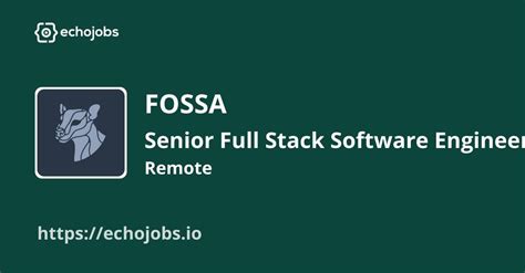 Fossa Is Hiring Senior Software Engineer Usd 150k 200k Remote Typescript Postgresql R