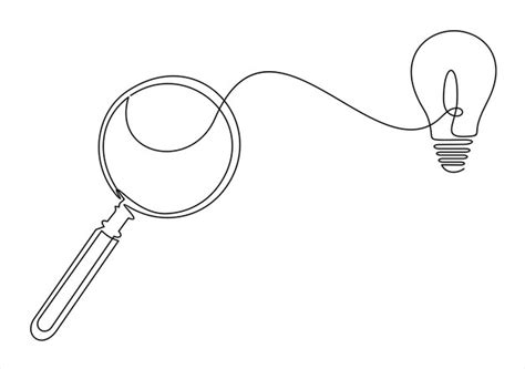 Premium Vector Magnifying Glass And Light Bulb Icon Design Vector