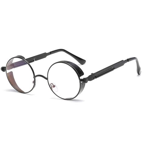 Dollger Vintage Steampunk Retro Metal Round Circle Frame Sunglasses