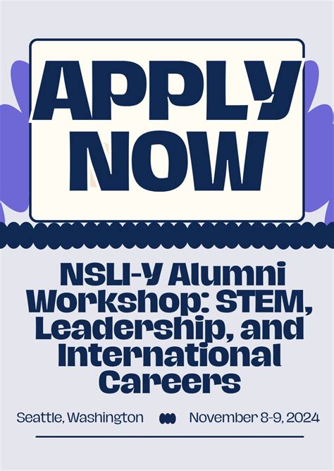 Exciting News 🎉 Nsli Y Alumni Mark Your Calendars For Nov 8 9 2024