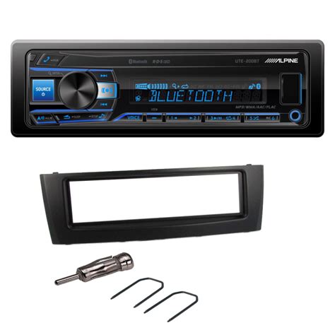 Kit Autoradio Alpine UTE BT Mascherina Fiat Grande Punto Nero DIN