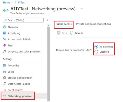 Özel Bağlantı Etkinleştirme Azure Time Series Insights 2 Nesil