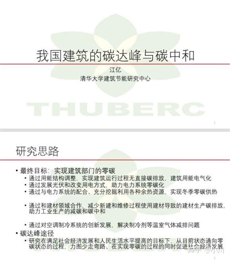 建筑如何实施碳中和？这4份ppt解读方向与路径 知乎