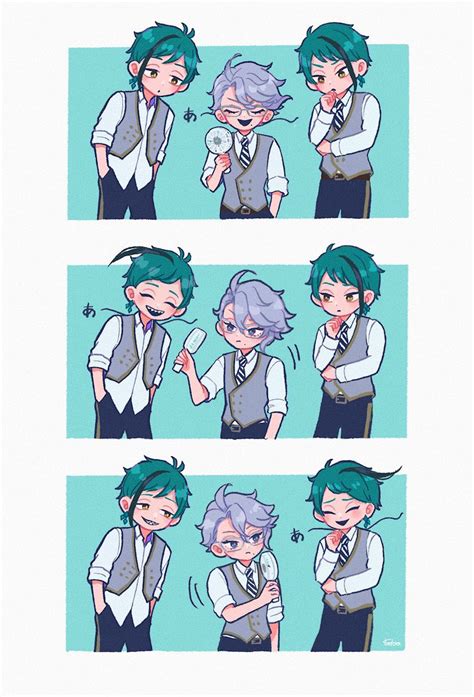 ツイステ「順番ですよ ツイステファンアート 」かとおの漫画