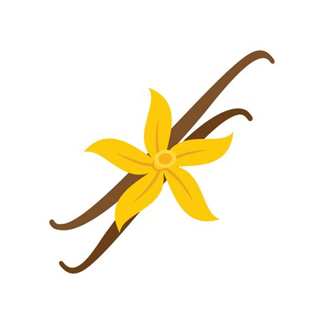 Vanilla Flower Icon Flat Isolated Vector 14936200 Vector Art At Vecteezy
