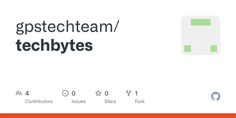 Github Gpstechteamtechbytes